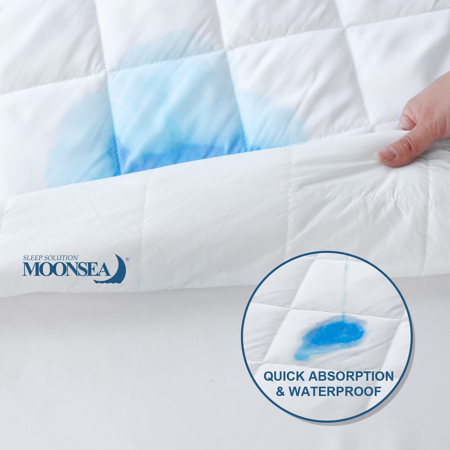 RV Short Queen Mattress Topper Pad Protector Waterproof, Absorbent 60" x 75" Mattress Pads Quilted Fitted Mattress Protector, Short Queen Mattress Cover for RV Queen Bed, Deep Pocket fit up to 18 Inch