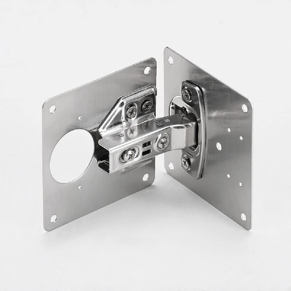 WANLIN Cabinet Door Hinge Repair Kit, Includes Fixing Screws, for Wood, Furniture, Shelves, Cabinet (2pcs)