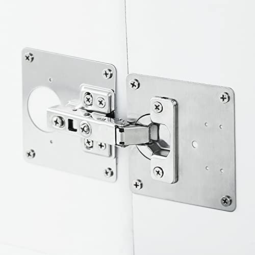 WANLIN Cabinet Door Hinge Repair Kit, Includes Fixing Screws, for Wood, Furniture, Shelves, Cabinet (2pcs)