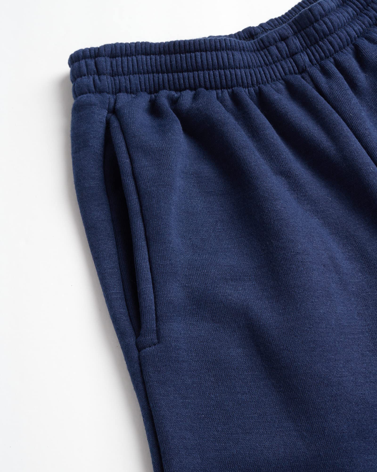 Quad Seven Boys' Fleece Jogger Set - 2 Piece Basic Solid Full Zip Hoodie and Sweatpants for Boys (Size: 8-18), Size 8-10, Navy