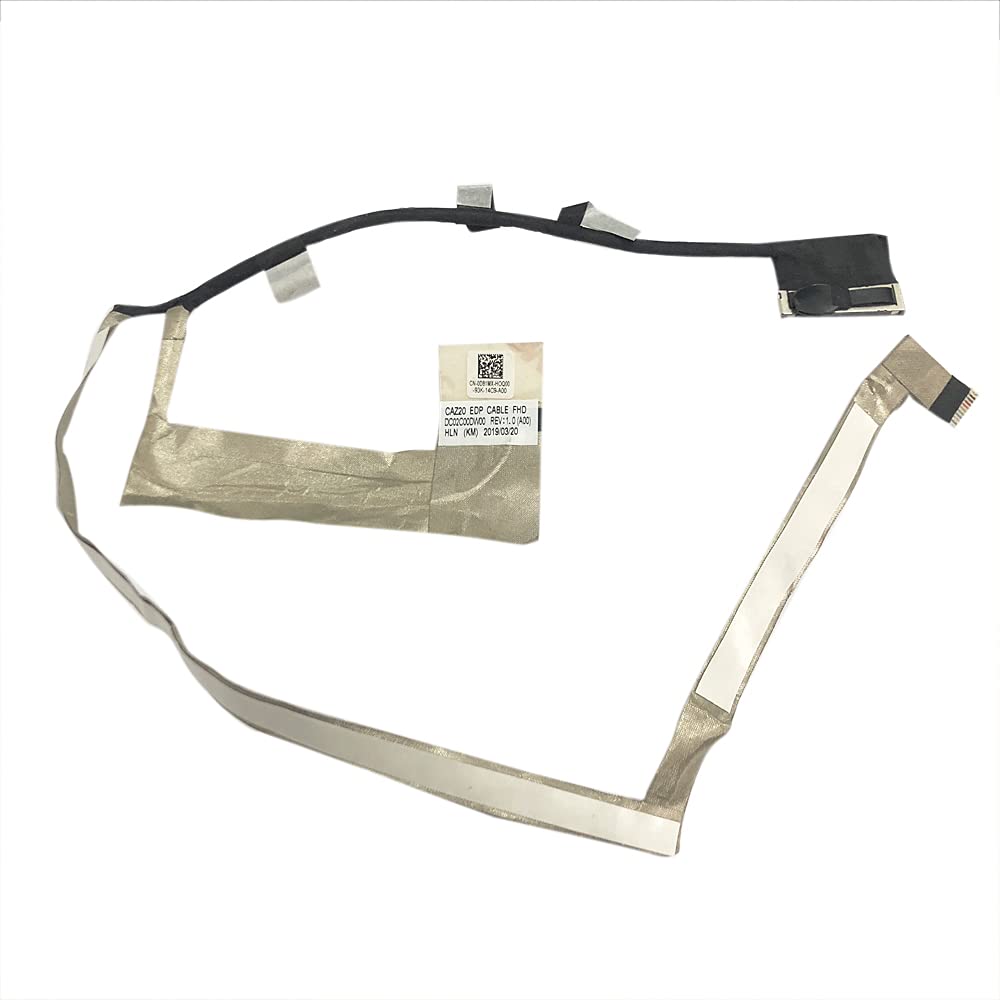GinTai CAZ20 LCD EDP FHD Video Display Screen Flex Cable Replacement for DELL Latitude 7480 E7480 7490 0D81MX DC02C00DW00