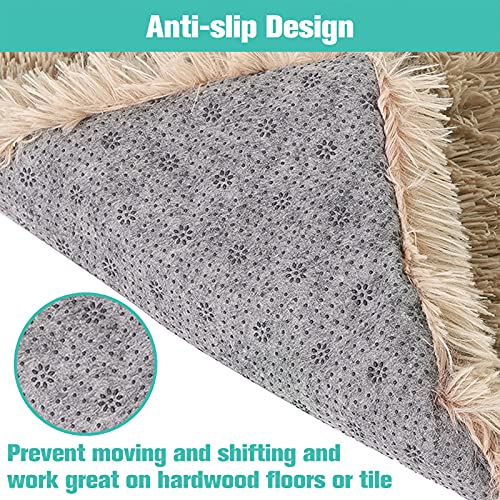 SCENEREAL Self-Warming Cat Bed Mat for Cats Small Dogs, Function 2 in 1 Soft Plush with Anti-Slip Bottom, Washable Pet Mat Autumn Winter Indoor Snooze Sleeping for Kittens Puppy Dog