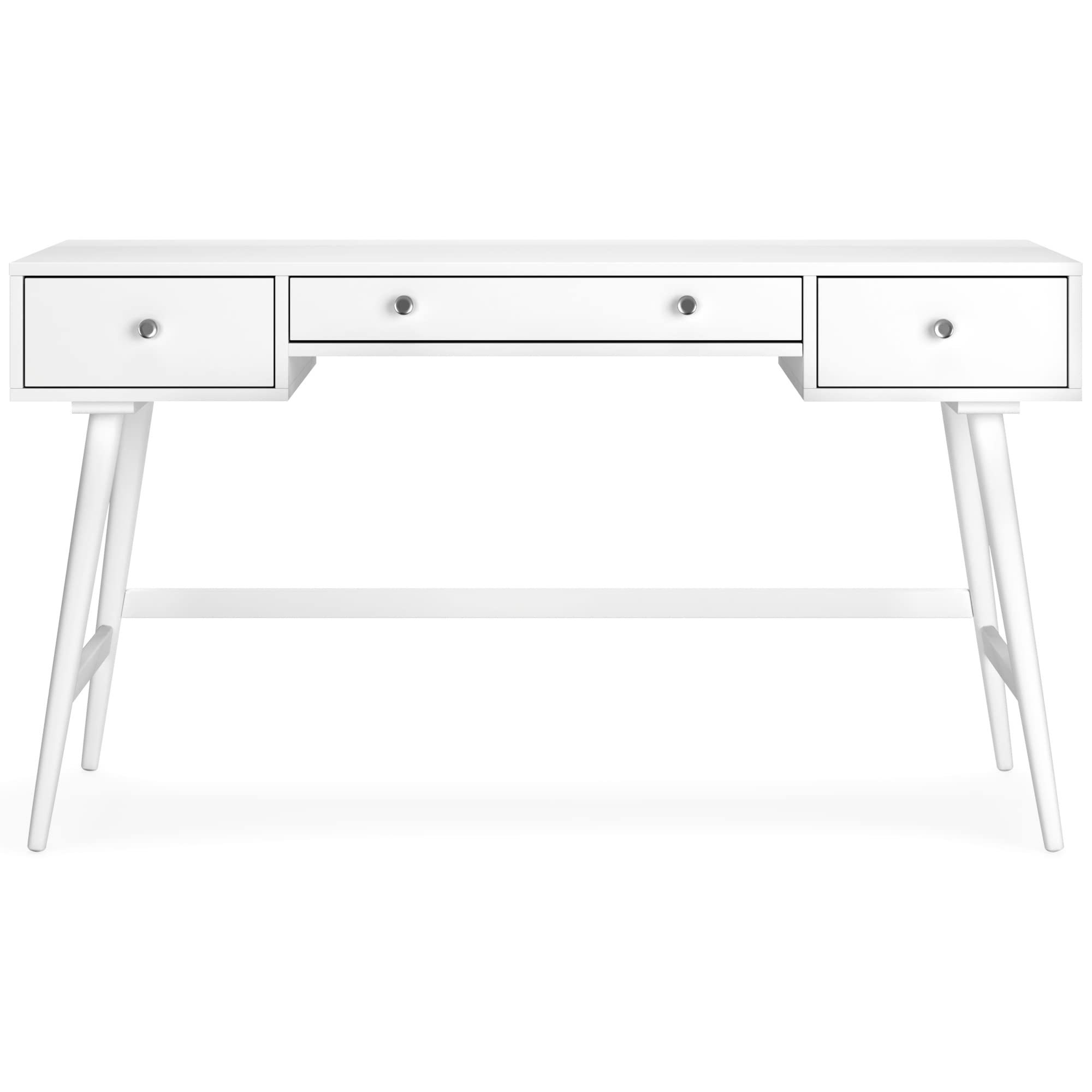 Signature Design by Ashley Thadamere Contemporary 54" Home Office Desk with 3 Drawers, White