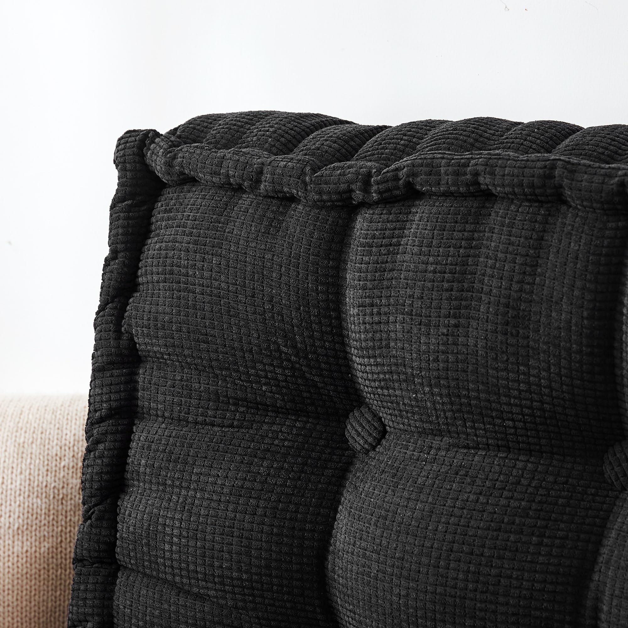 DormCo Rainha - Ultra Thick Tufted College Headboard - Black