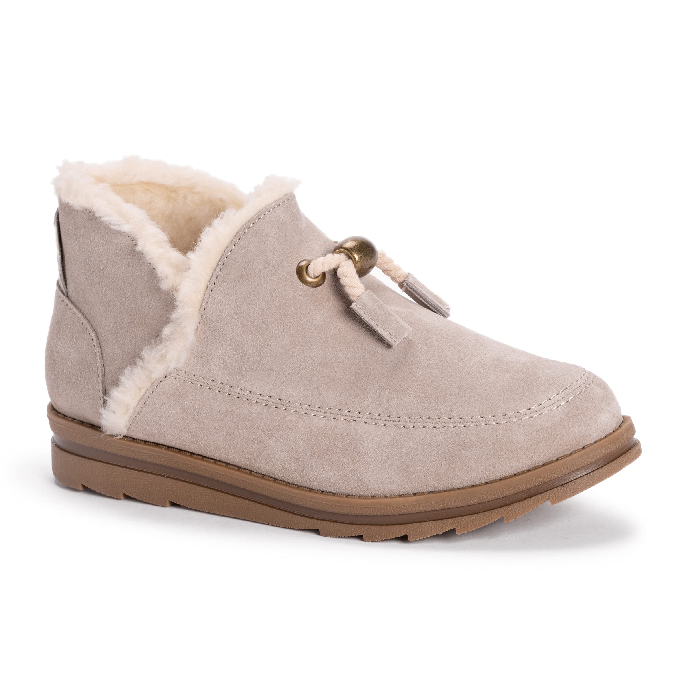 MUK LUKS womens Muk LuksÃ‚® Women's Ziggy Sunset Blvd. Booties Fashion Boot, Stone, 10 US