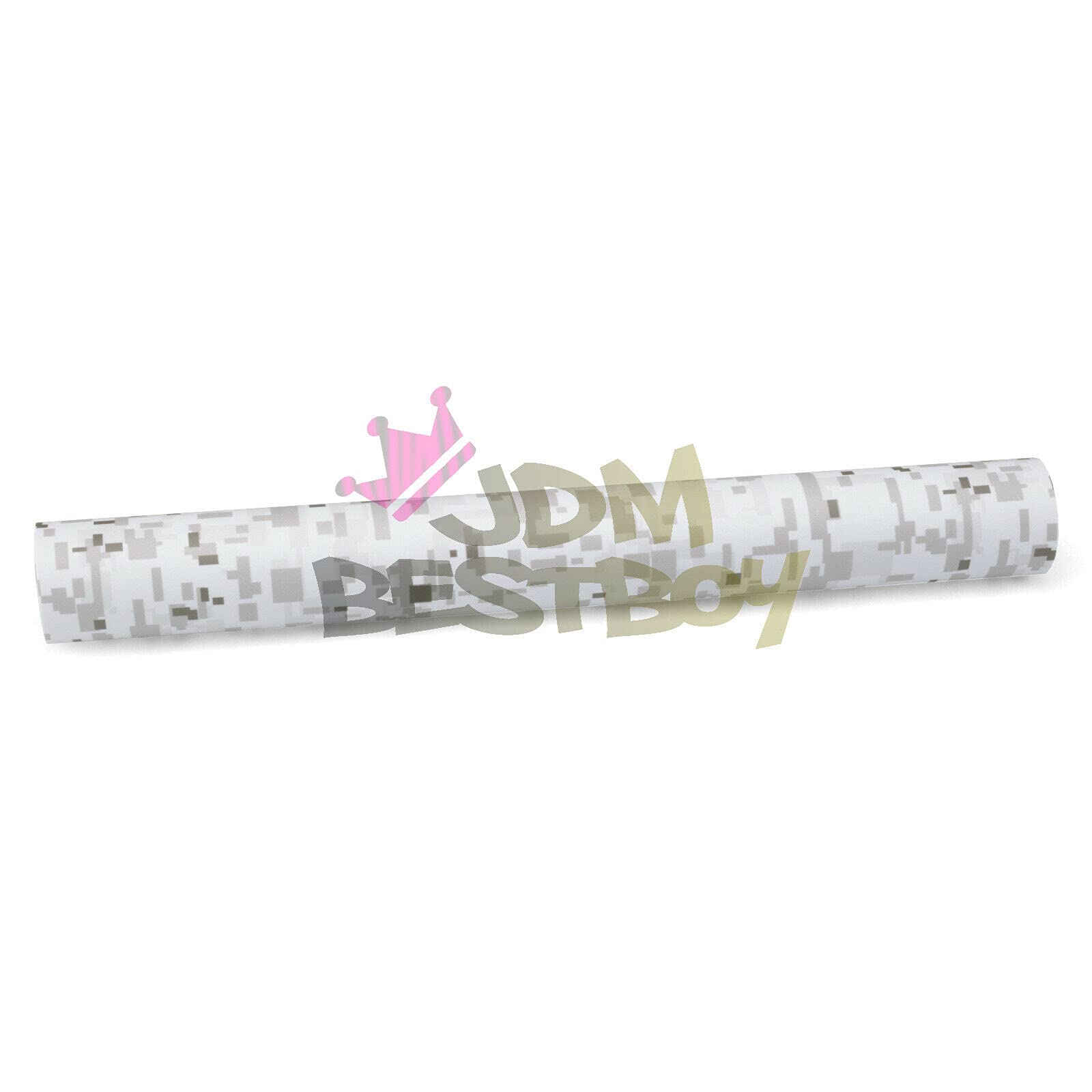 Free Tool Kit White Camouflage Digital Camo Vinyl Wrap Decal Sticker Bubble Free Car Self Adhesive Film - 60"x120" (5FTx10FT)