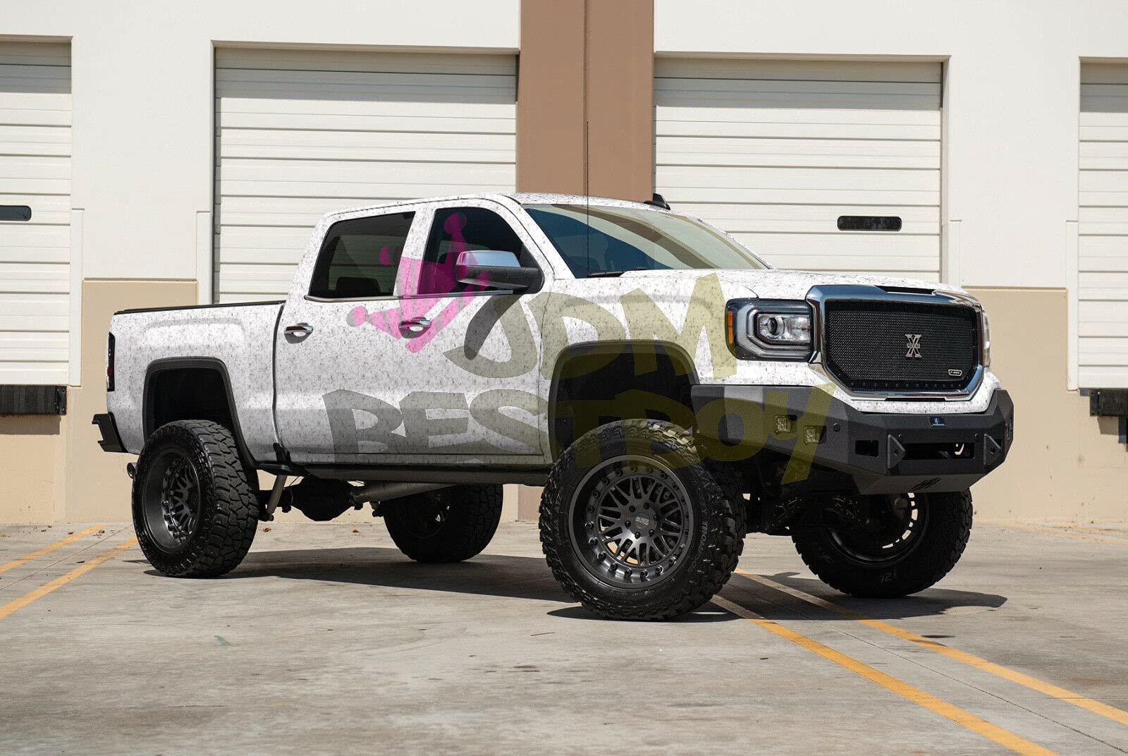 Free Tool Kit White Camouflage Digital Camo Vinyl Wrap Decal Sticker Bubble Free Car Self Adhesive Film - 60"x120" (5FTx10FT)