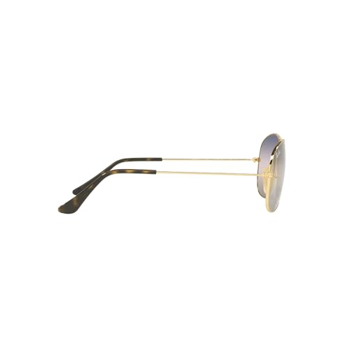 Ray-Ban Men's RB3362 Cockpit Aviator Sunglasses, Gold/Pink Gradient Blue, 59 mm