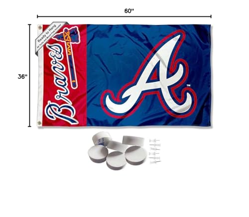 Atlanta Braves Banner and Tapestry Wall Tack Pads