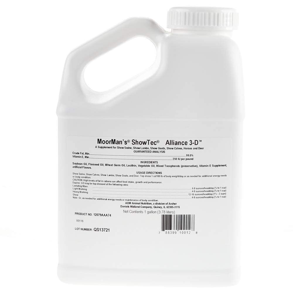 Adm Animal Nutrition Showtec Alliance 3-D Oil 1G