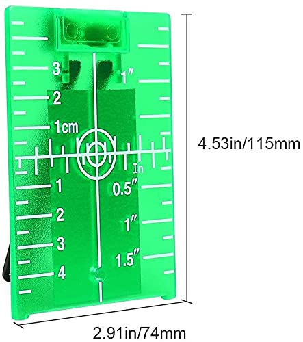 Reflective Target Canada Magnetic Laser Target Plate (Target Plate With Stand for Green Laser), 4inch x 3inch