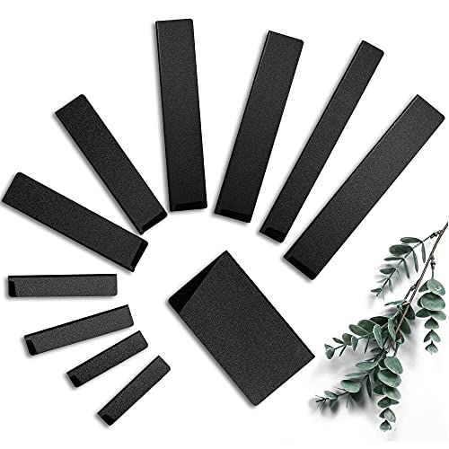 N//A 11pcs-Knife Edge Guards-Universal Blade Covers - Extra Strength, ABS Plastic and BPA-Free Felt Lining, non-Toxic and Food Safe(Knives Not Included) Black