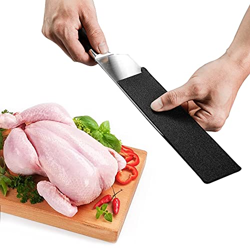 N//A 11pcs-Knife Edge Guards-Universal Blade Covers - Extra Strength, ABS Plastic and BPA-Free Felt Lining, non-Toxic and Food Safe(Knives Not Included) Black