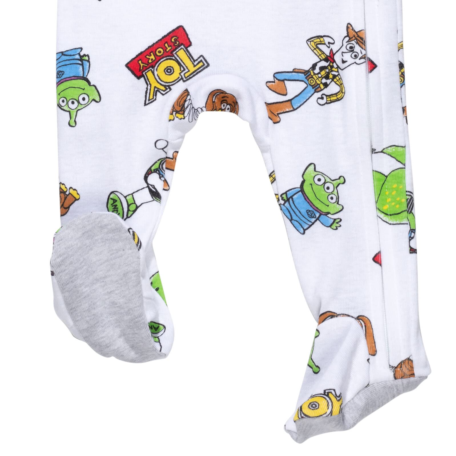 Disney Pixar Toy Story Buzz Lightyear Woody Infant Baby Boys 2 Pack Zip Up Sleep N' Play Coveralls 18 Months