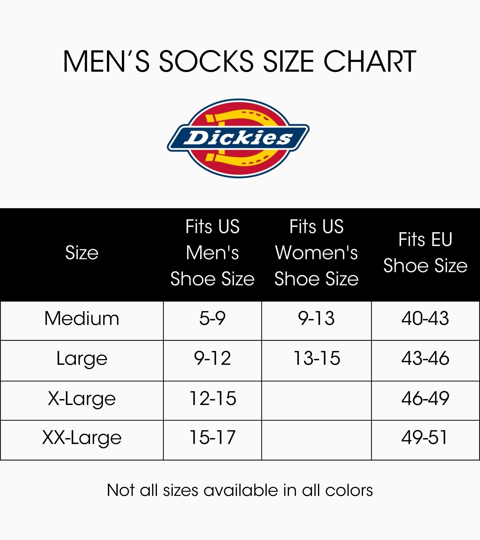 Dickies Men's Dri-Tech Moisture Control Max Full Cushion Crew Socks, Available in M-XL (6, 12, Navy Marl (6 Pairs), Large
