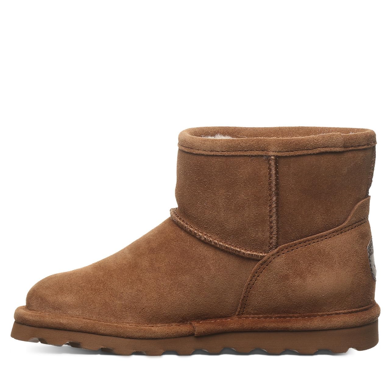 BEARPAW Alyssa Youth Hickory Size 4 | Youth 's Ankle Boot | Youth 's Slip On Boot | Comfortable Winter Boot