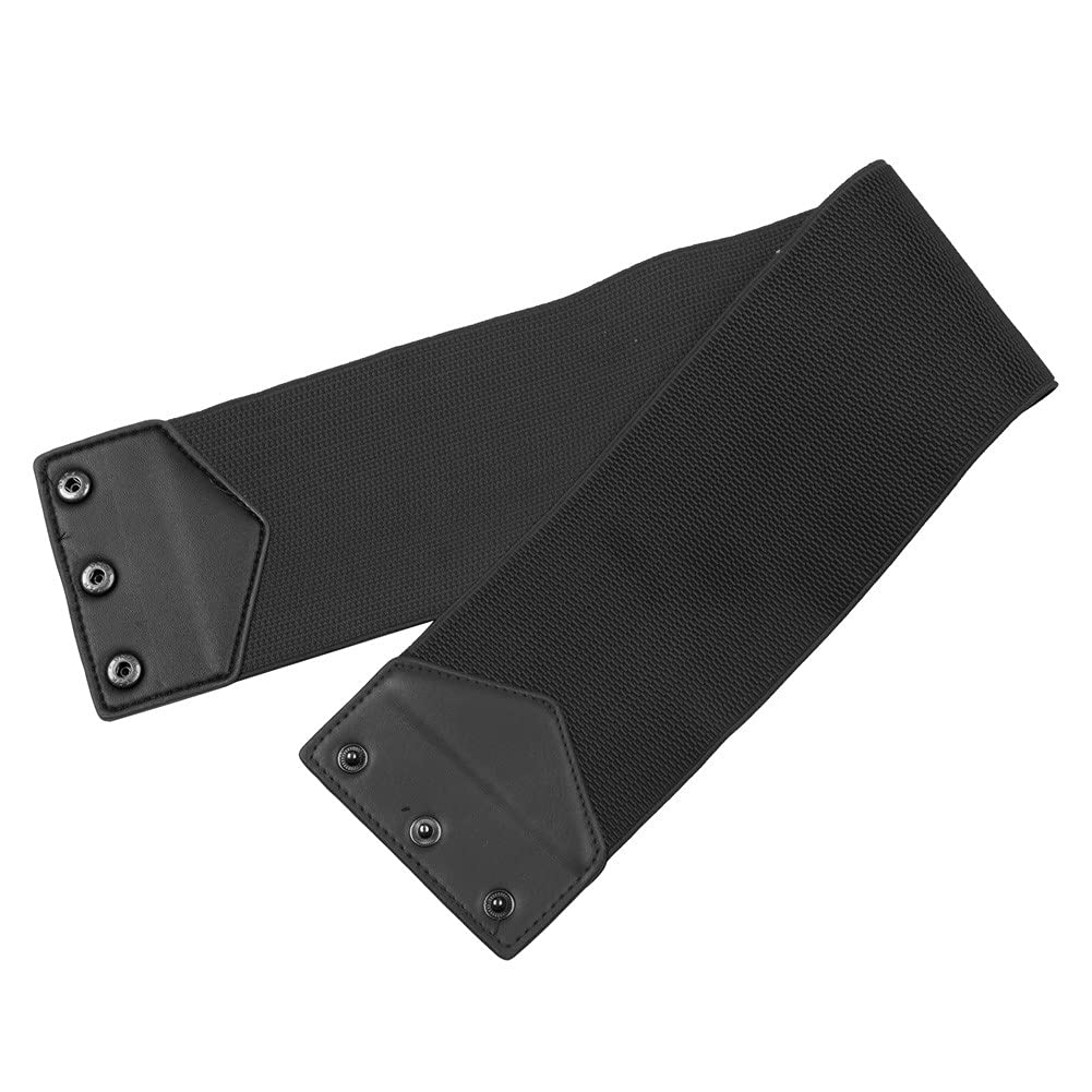 GRACE KARIN Women's Snap-Button Corset Belt Wide Elastic Belts for Dress Stretchy Waistband X-Large