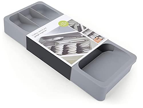 Kitchen Drawer Silverware Organizer Tray, Expandable Kitchen Utensils Organizer for Cutlery, Flatware,Spoon Knife and Fork Partition Storage