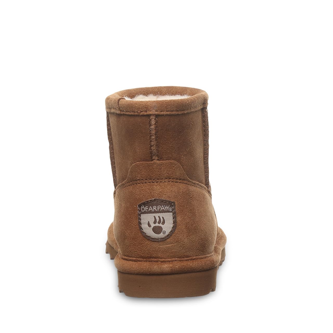 BEARPAW Alyssa Youth Hickory Size 4 | Youth 's Ankle Boot | Youth 's Slip On Boot | Comfortable Winter Boot