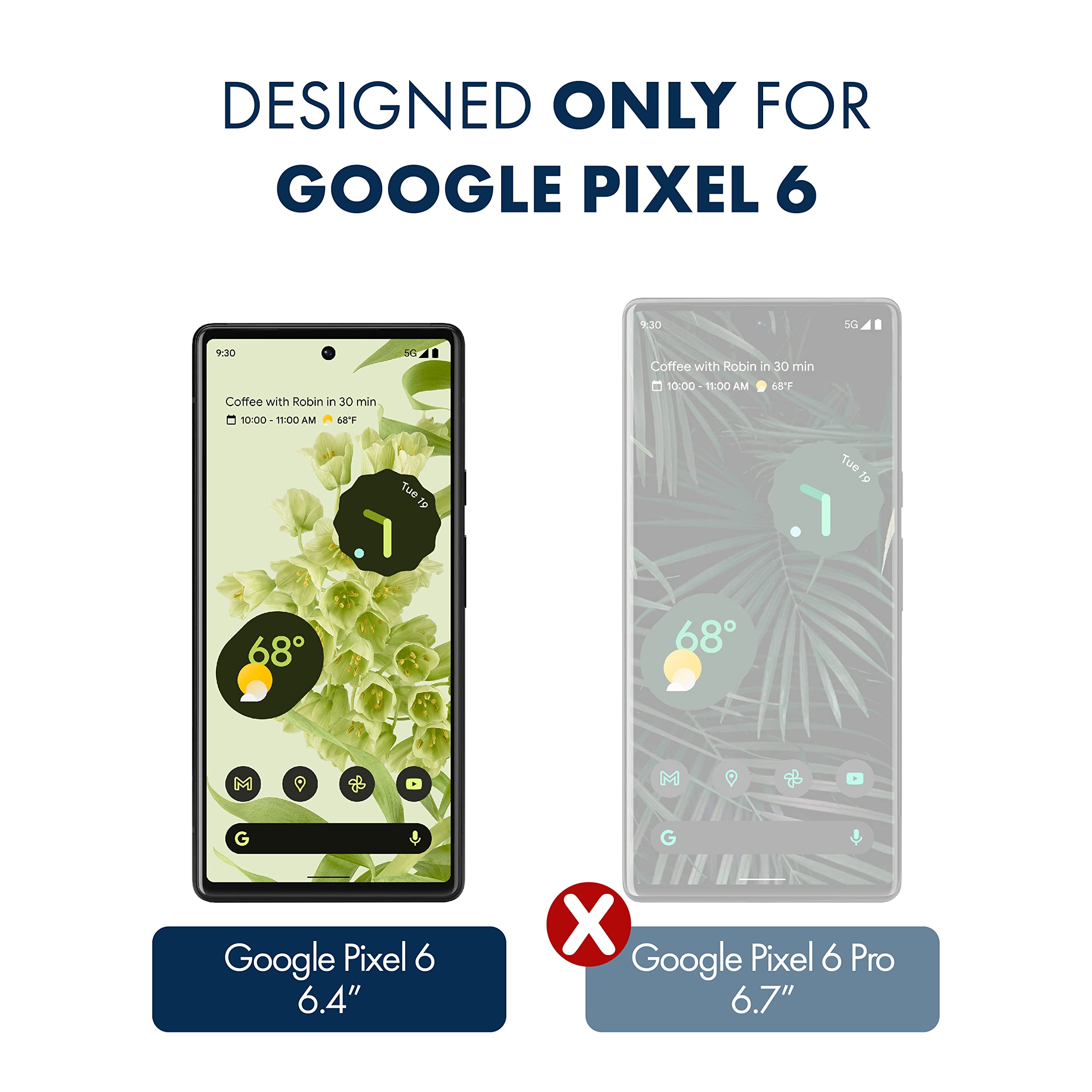 ArmorSuit [2 Pack] MilitaryShield Anti-Glare Screen Protector Designed for Google Pixel 6 Pro (2021) Case Friendly Matte Film