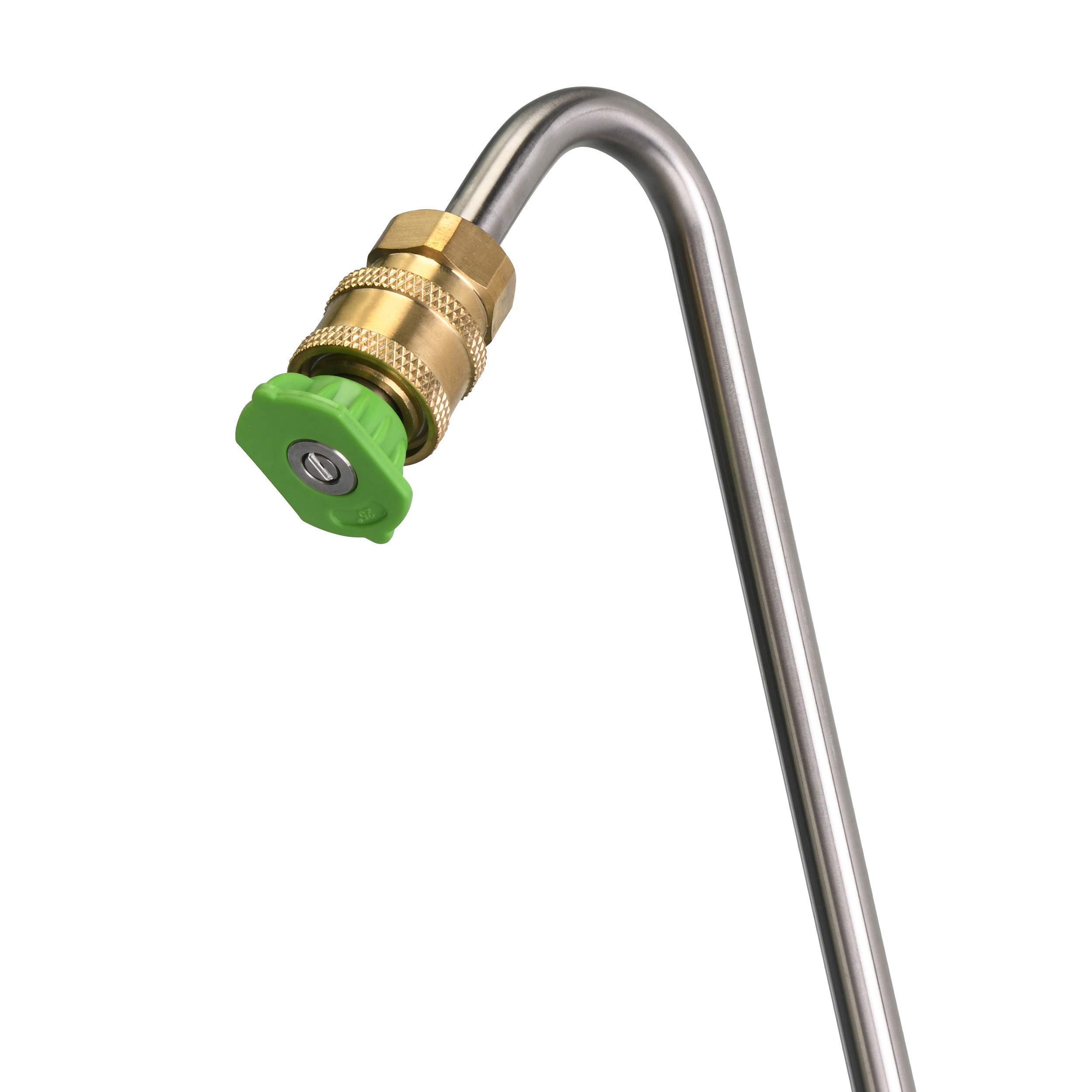 M MINGLE Pressure Washer Gutter Cleaner Attachment, Short Pressure Washer Gun for Hot and Cold Water, 10 Nozzle Tips