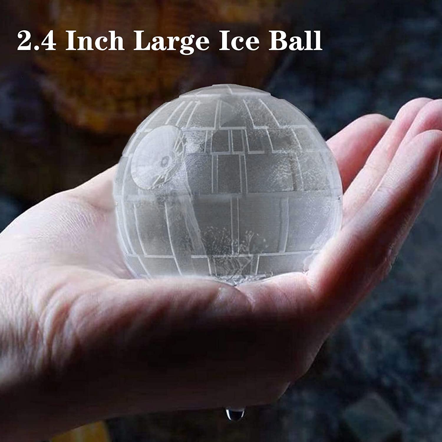 IXI Silicone Ice Cube Molds Whiskey Ice Ball Maker Chocolate Molds, Blue (Pack of 2)