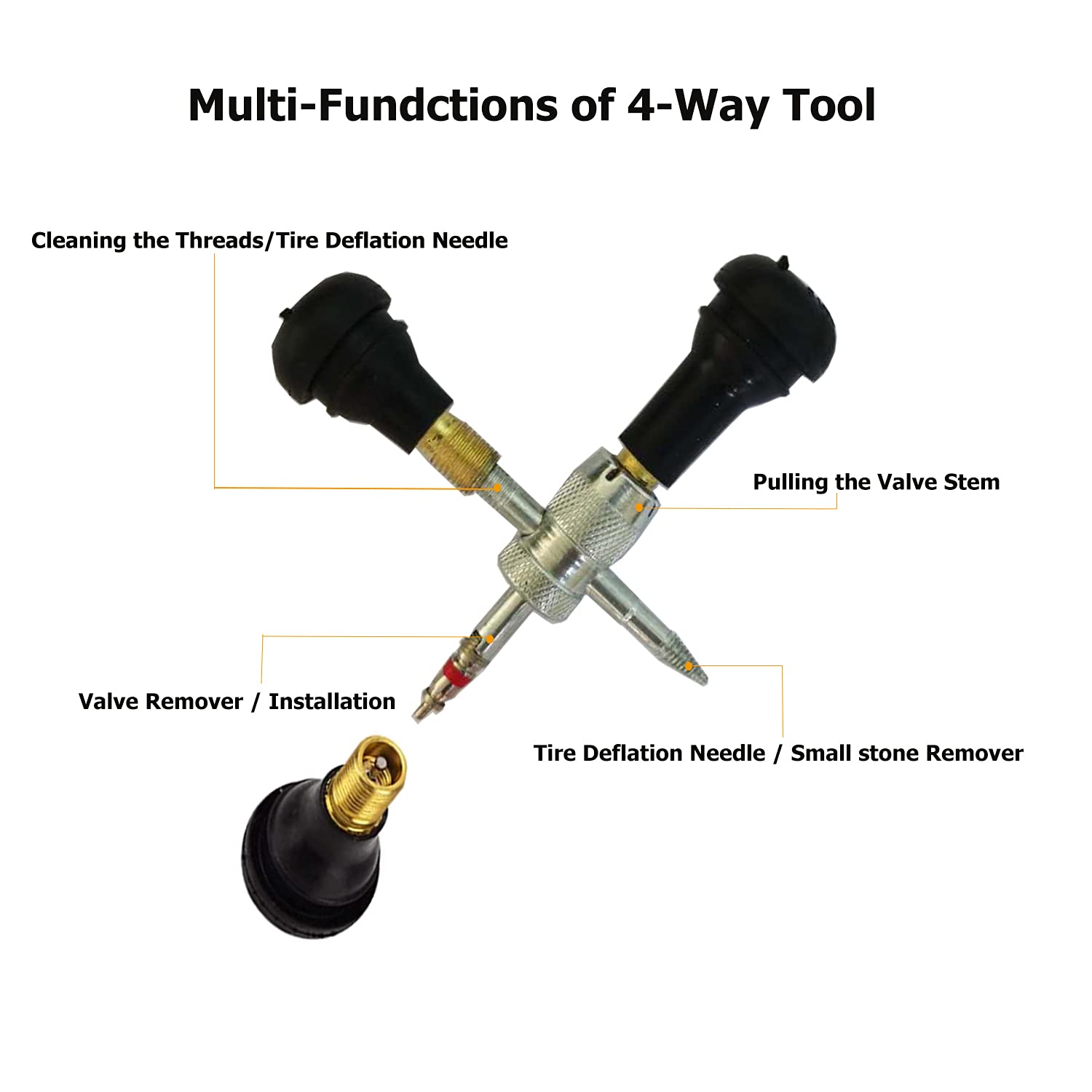 Dr.Roc Spare Tire Tool Kit with Spare Tire Jack Handle and Wheel Lug Wrench Spare Tire Kit Compatible with Toyota Tacoma 2005-2022 Spare Tire Tool