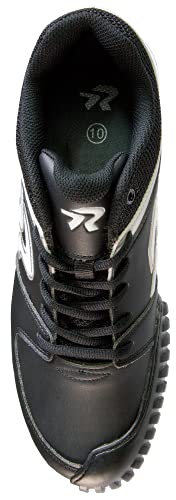 Ringor - Women's Flite Molded Pitching Softball Cleats (10.0 - Black/White)