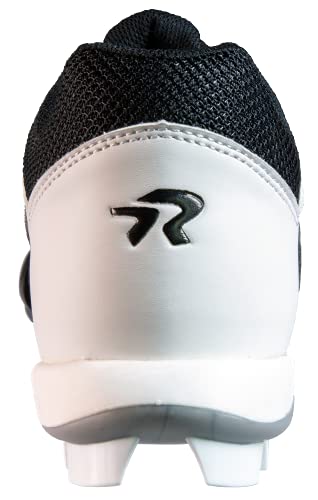 Ringor - Women's Flite Molded Pitching Softball Cleats (10.0 - Black/White)