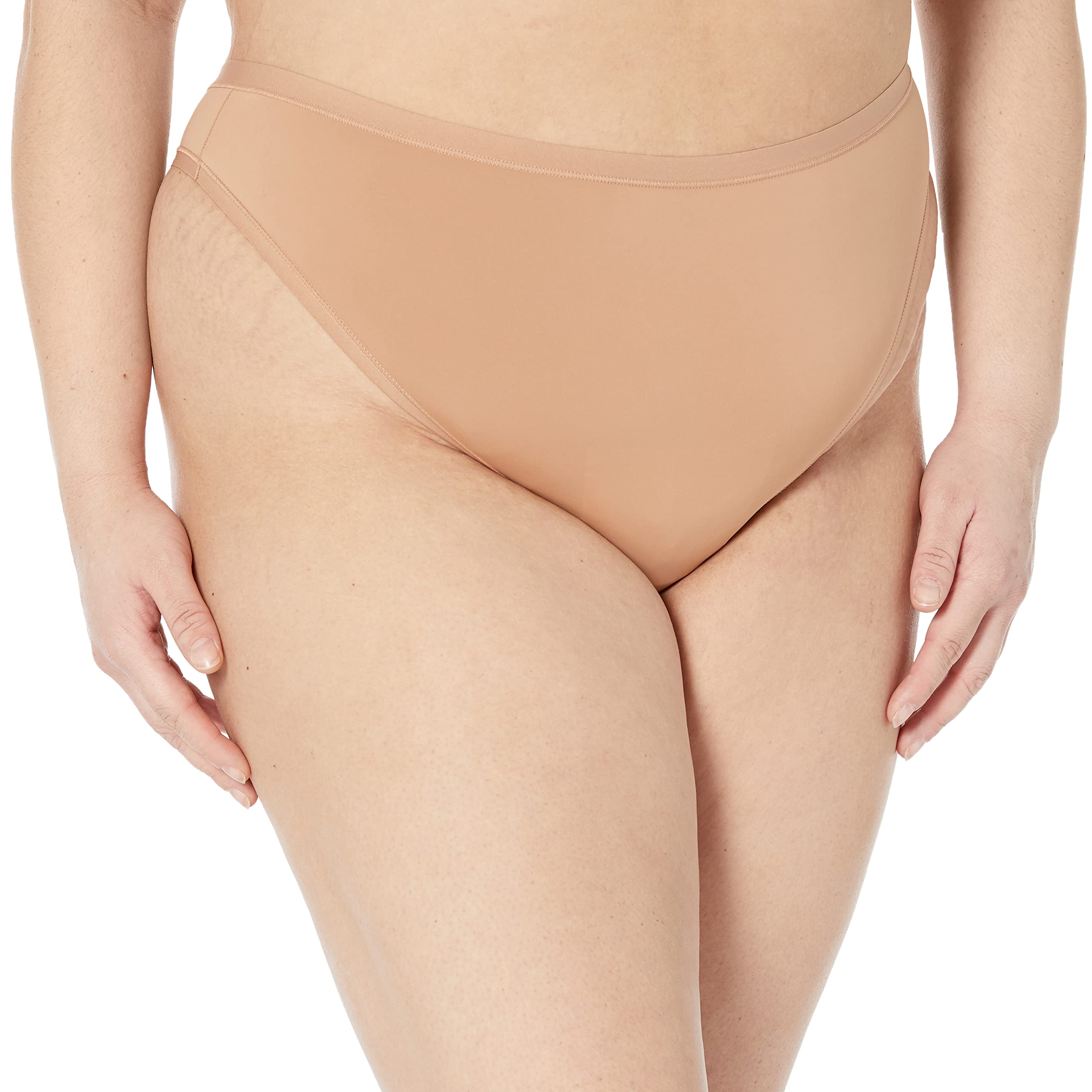 Amazon Essentials Women's Thong Underwear (Available in Plus Size), Pack of 6, Black/Washed Bronze, X-Small