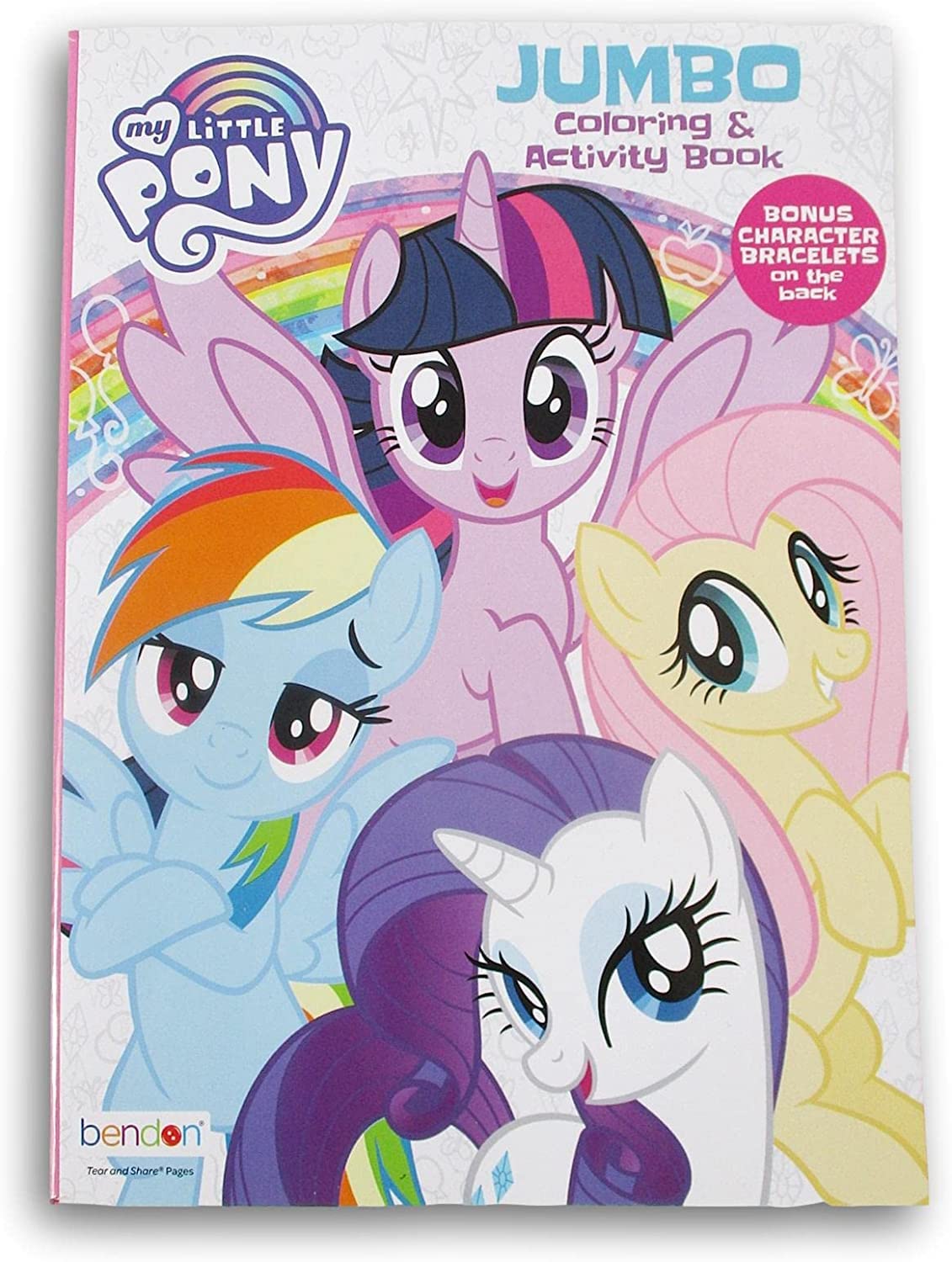 Coloring Books Pony Coloring and Activity Book Featuring Rainbow Dash, Fluttershy, Applejack, and More - 64 Pages