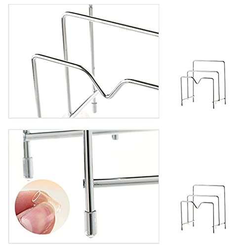 DOUBA Multifunctional Stainless Steel Bakeware Rack Pot Lid Rack Holder Organizer Cutting Board Rack Pantry Rack - 3 Layers
