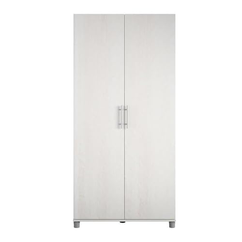 SystemBuild Evolution Camberly 36" Utility Storage Cabinet in Ivory Oak