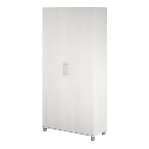 SystemBuild Evolution Camberly 36" Utility Storage Cabinet in Ivory Oak