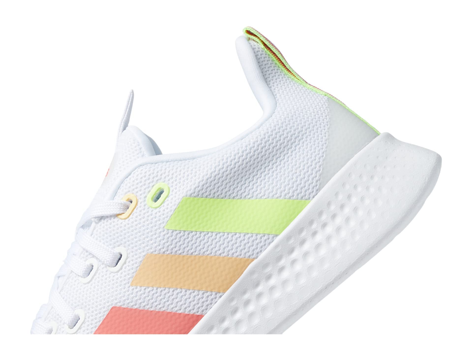 adidas Women's Puremotion Running Shoe, White/Semi Turbo/Pulse Amber, 5