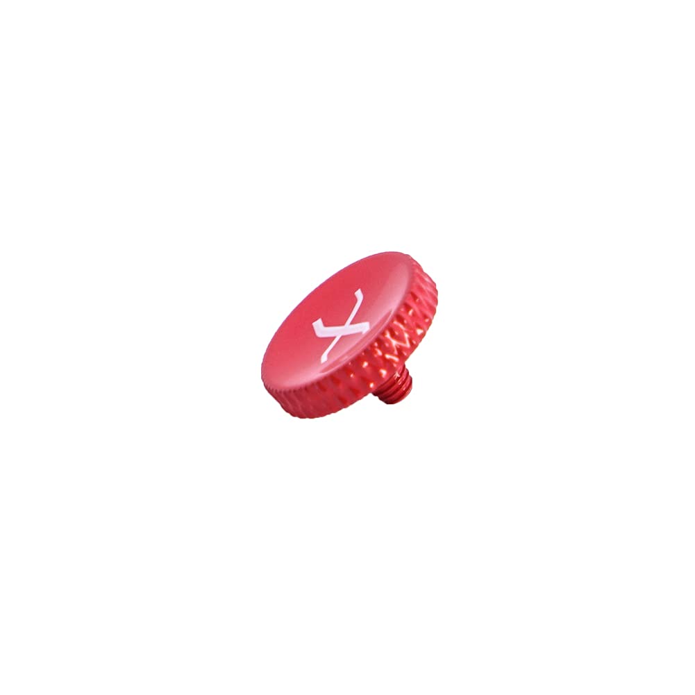 KOLHOFFR 3Packs Red with White X Soft Shutter Release Button high-end Pure Copper Camera Shutter Button