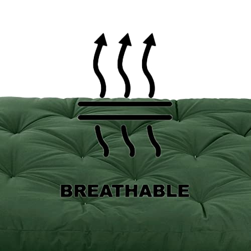 Trupedic Poly Solid Futon Mattress, 8-inch, Hunter Green