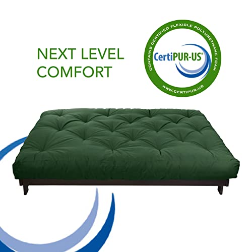 Trupedic Poly Solid Futon Mattress, 8-inch, Hunter Green