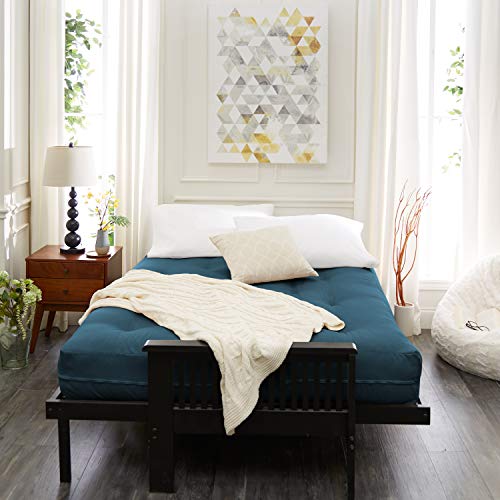 Trupedic Poly Solid Full Futon Mattress, 8-inch, Dusty Blue