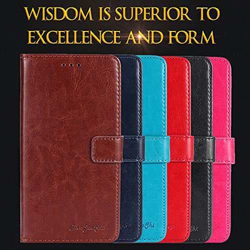 TienJueShi Blue Book Stand Retro Flip Leather Protector Phone TPU Silicone Case for Oppo Reno 6 Pro 5G 6.55 inch Gel Cover Etui Wallet