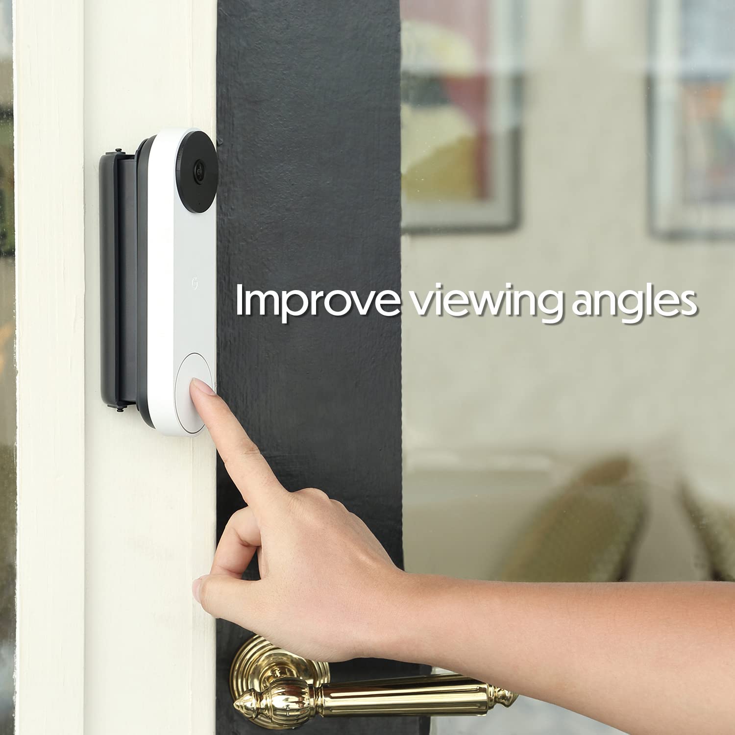 Wasserstein Horizontal Adjustable Mount for Google Nest Doorbell (Battery)