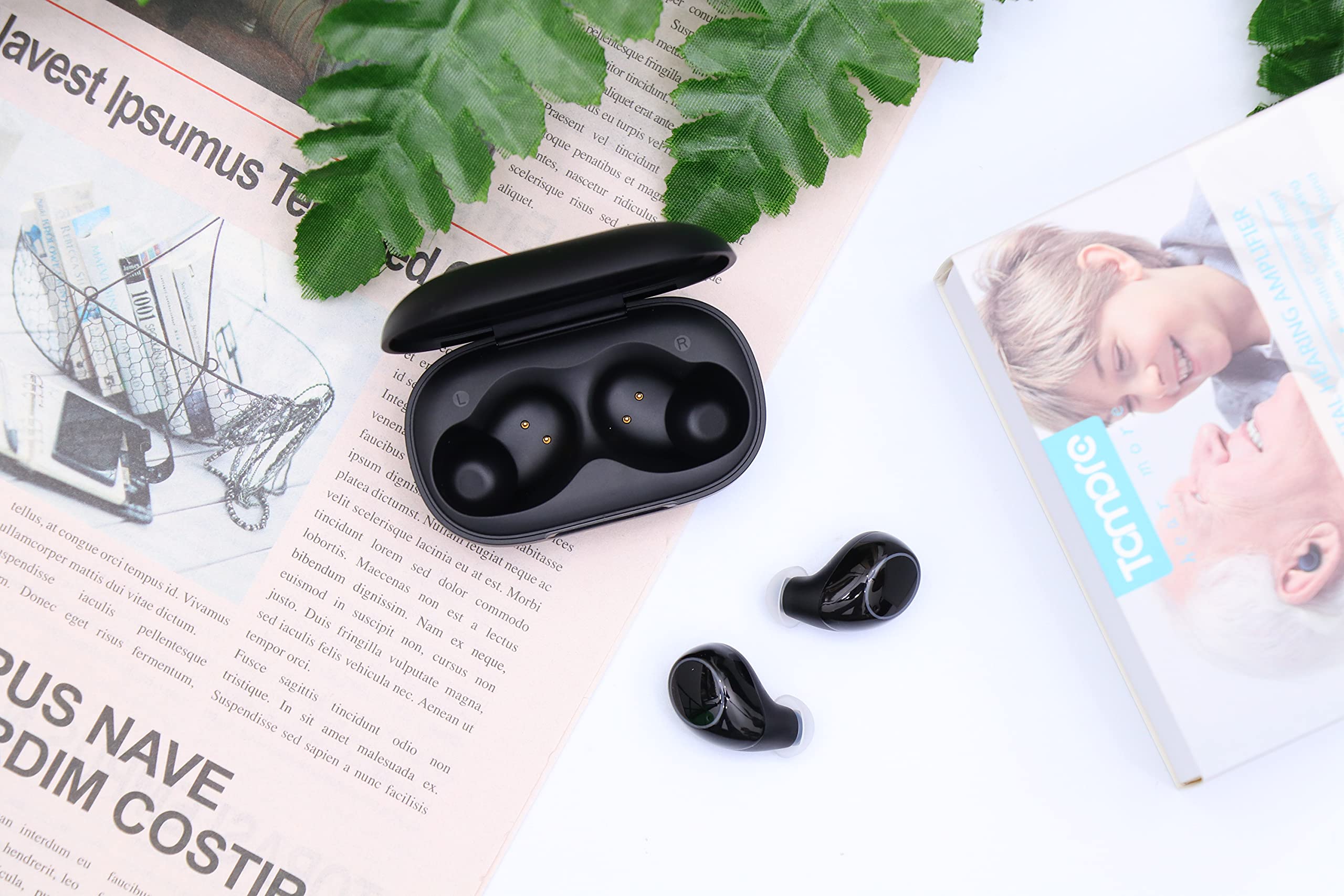 TOMORE TM-108 8 Channel Digital Rechargeable Hearing Amplifier with Touch Control, Howling Suppression, 200h Battery Life, Noise Reduction for Senior Hearing Loss People