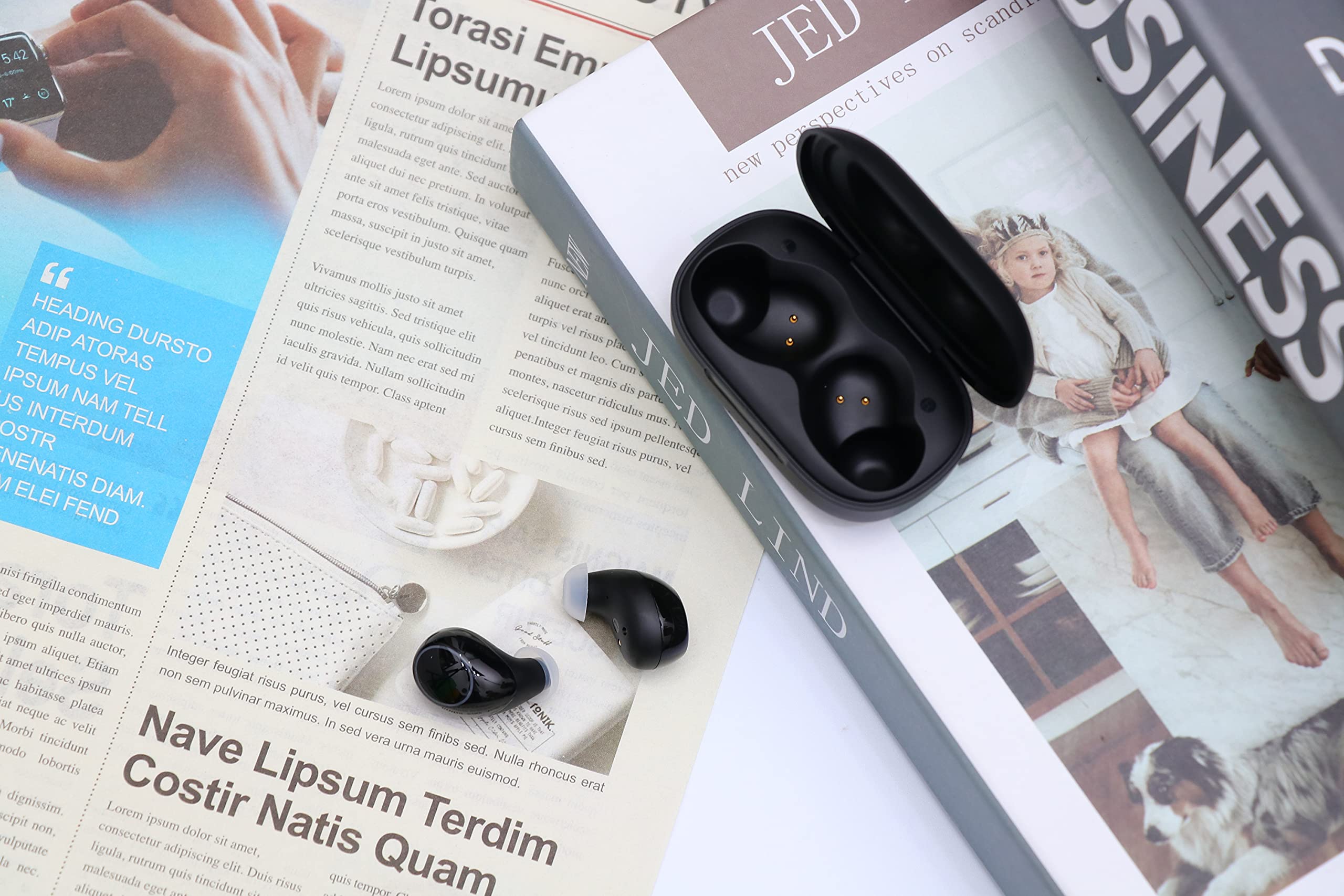TOMORE TM-108 8 Channel Digital Rechargeable Hearing Amplifier with Touch Control, Howling Suppression, 200h Battery Life, Noise Reduction for Senior Hearing Loss People