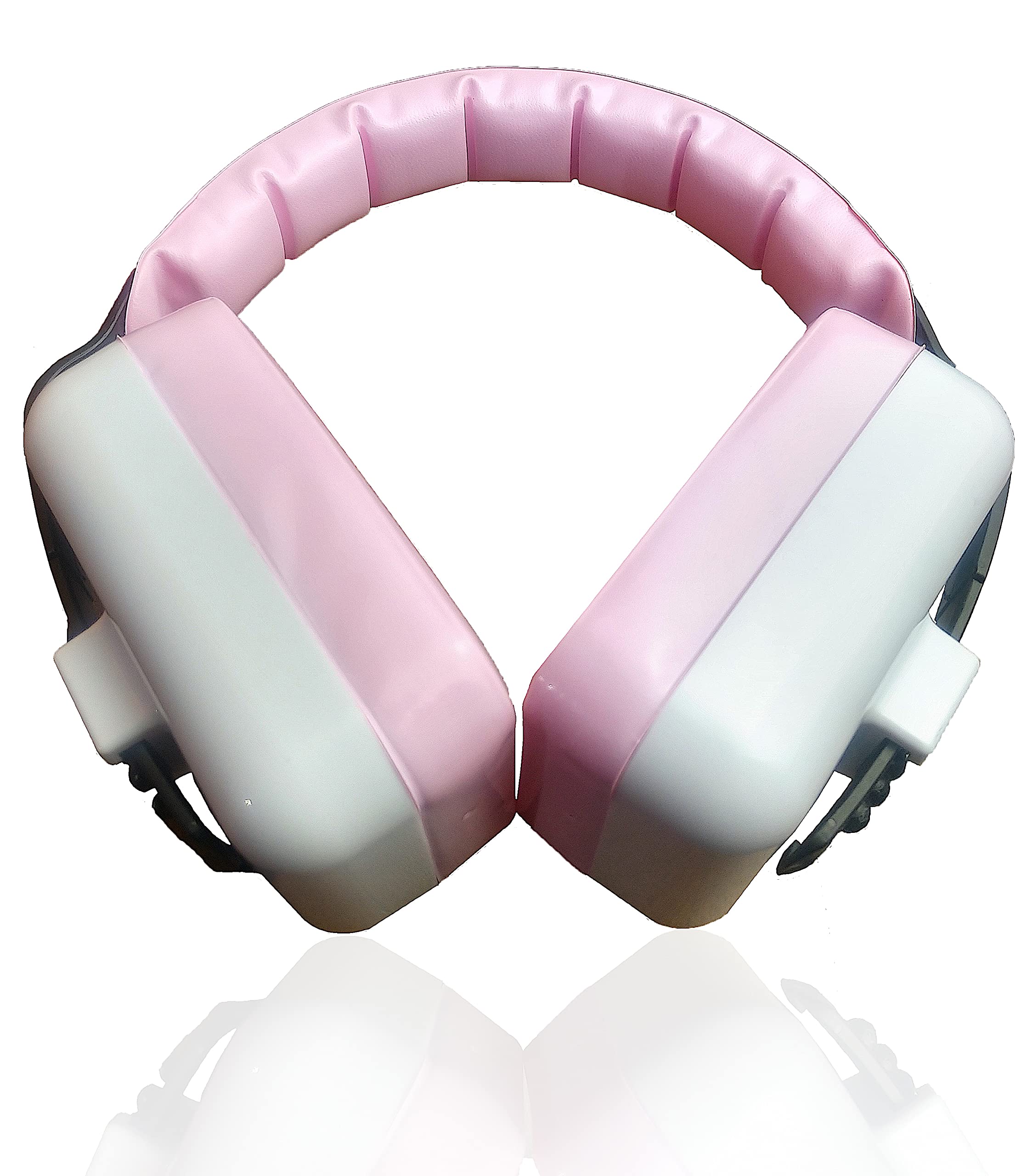 DECIBEL DEFENSE Junior Kids Ear Protection 28dB NRR Noise Reduction Hearing Protection Earmuffs for Infants Babies & Toddlers, Pink, Regular