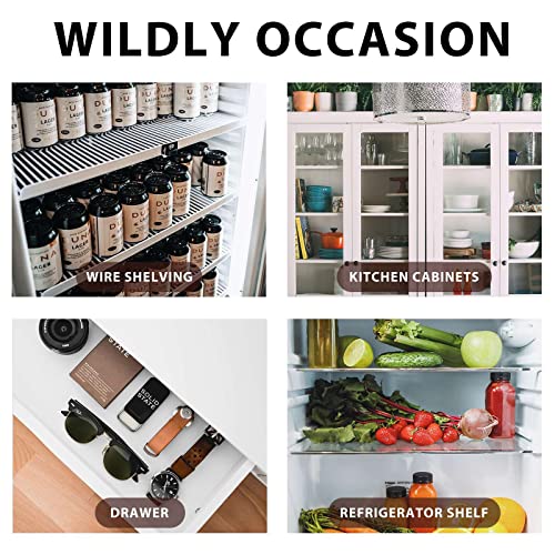 DwellAid 18in x 8FT, Black Shelf Cabinet Liner, Strong Grip, Non Adhesive Easiest Install Mat, Shelf Liner for Kitchen Cabinets Non Adhesive, Kitchen Drawer Liners, Durable Organization Liners