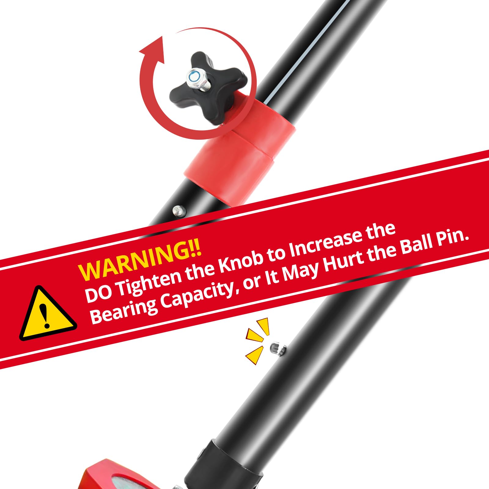 XINQIAO Cabinet Jacks for Installing Cabinets, Heavy Duty Third Hand Tools Adjustable Support Pole from 23.6 IN to 45.3 IN, 2 PCS