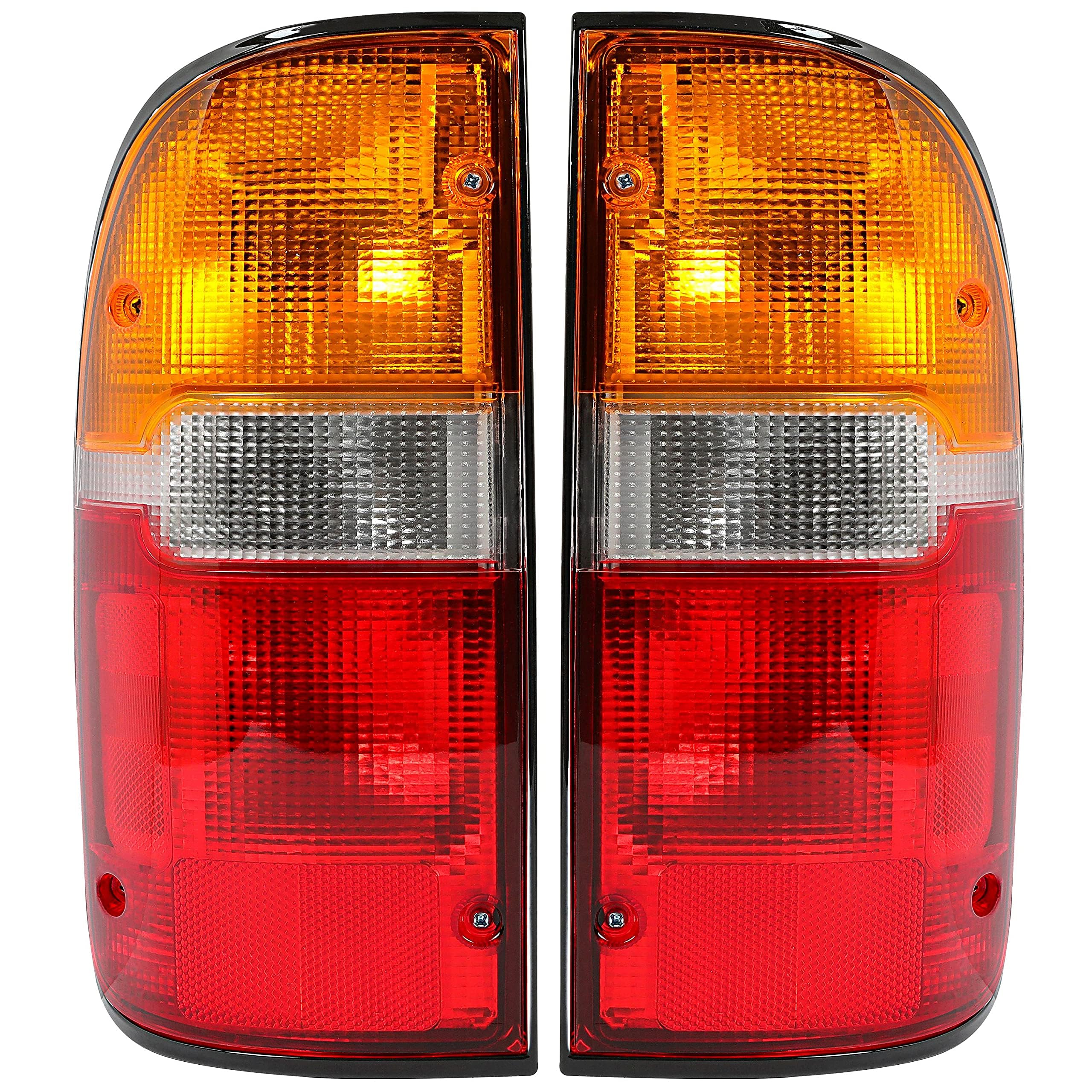 HECASA Tail Light Compatible with 1995-2000 Toyota Tacoma Pair Signal Brake Lamp Taillight Assembly W/Bulb Replacement for TO2800116 TO2801116 8156004030 8155004030