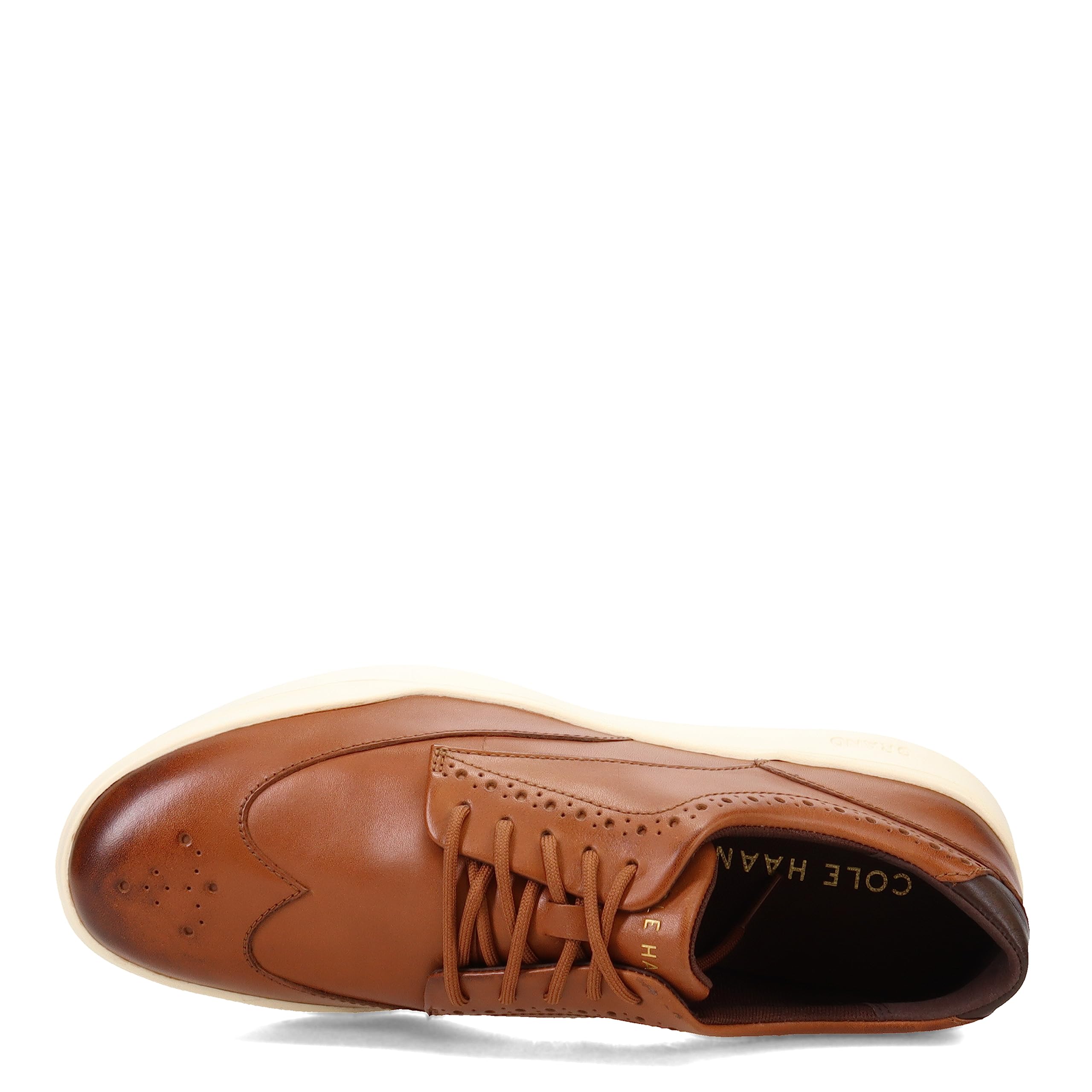 Cole Haan Men's Grand Crosscourt Wingtip Sneaker, British Tan/Ivory, 10.5 M