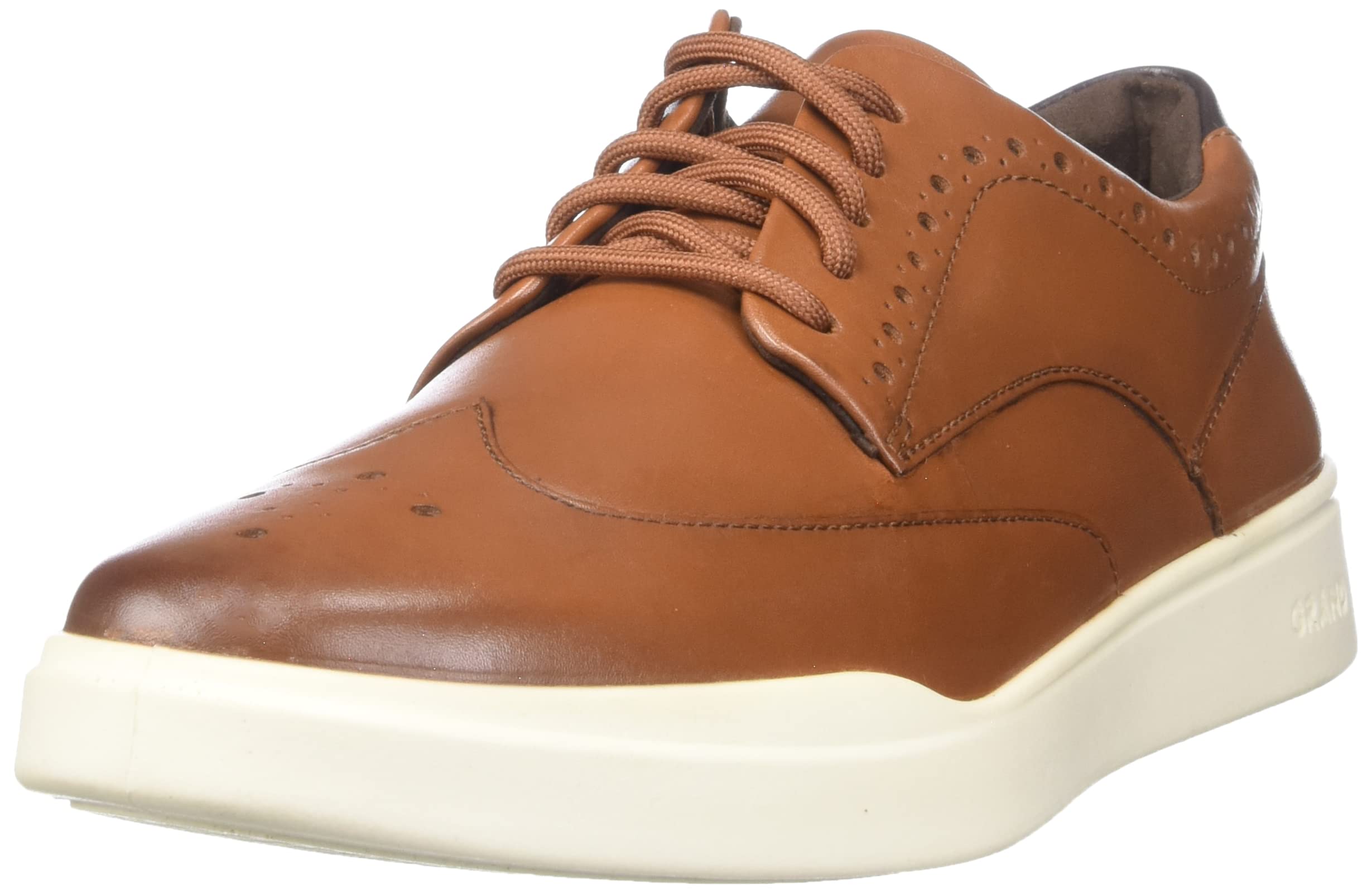 Cole Haan Men's Grand Crosscourt Wingtip Sneaker, British Tan/Ivory, 10.5 M