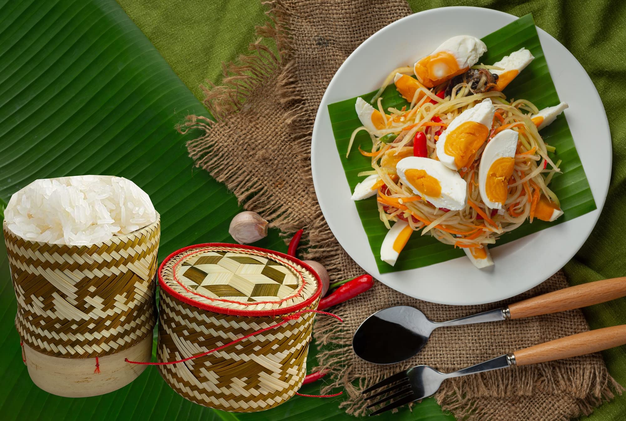Heavens Tvcz Bamboo Sticky Laos Rice Serving Basket Elephant Handmade ''KRA-Tip'' Thai Weave Wickerwork with Vegetable Based Dye Serving Travel Picnic Keeping Sticky After Steaming Keep Sticky Warm